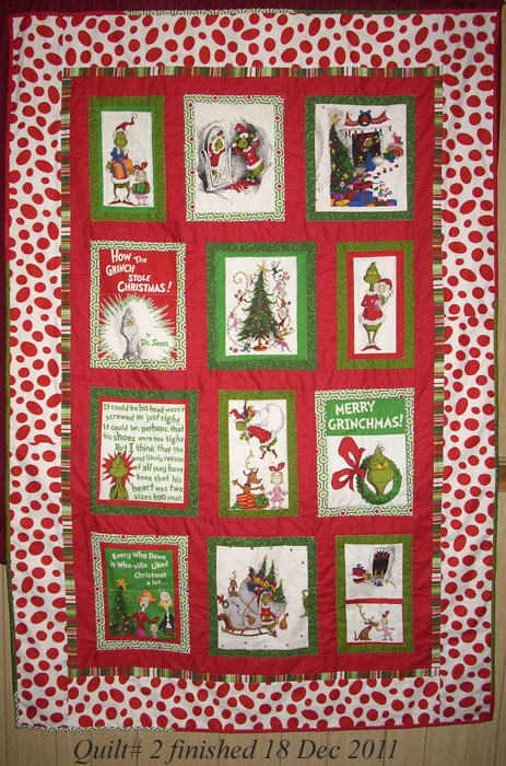 Holmade Laura: Winter Tags & Grinch Quilt