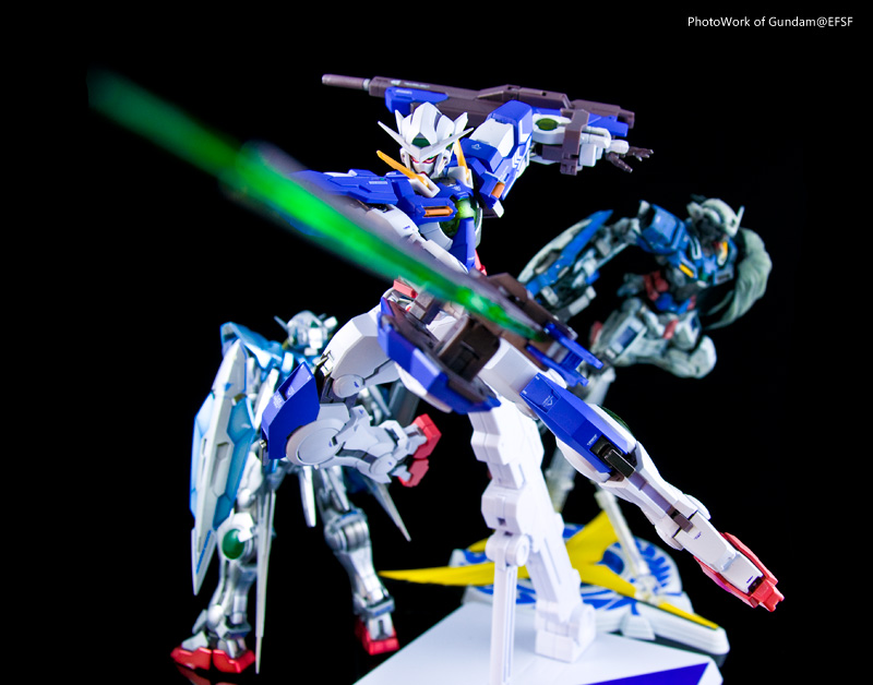 Metal Build Exia Repair III and Exia MG kits photowork by Gundam@EFSF