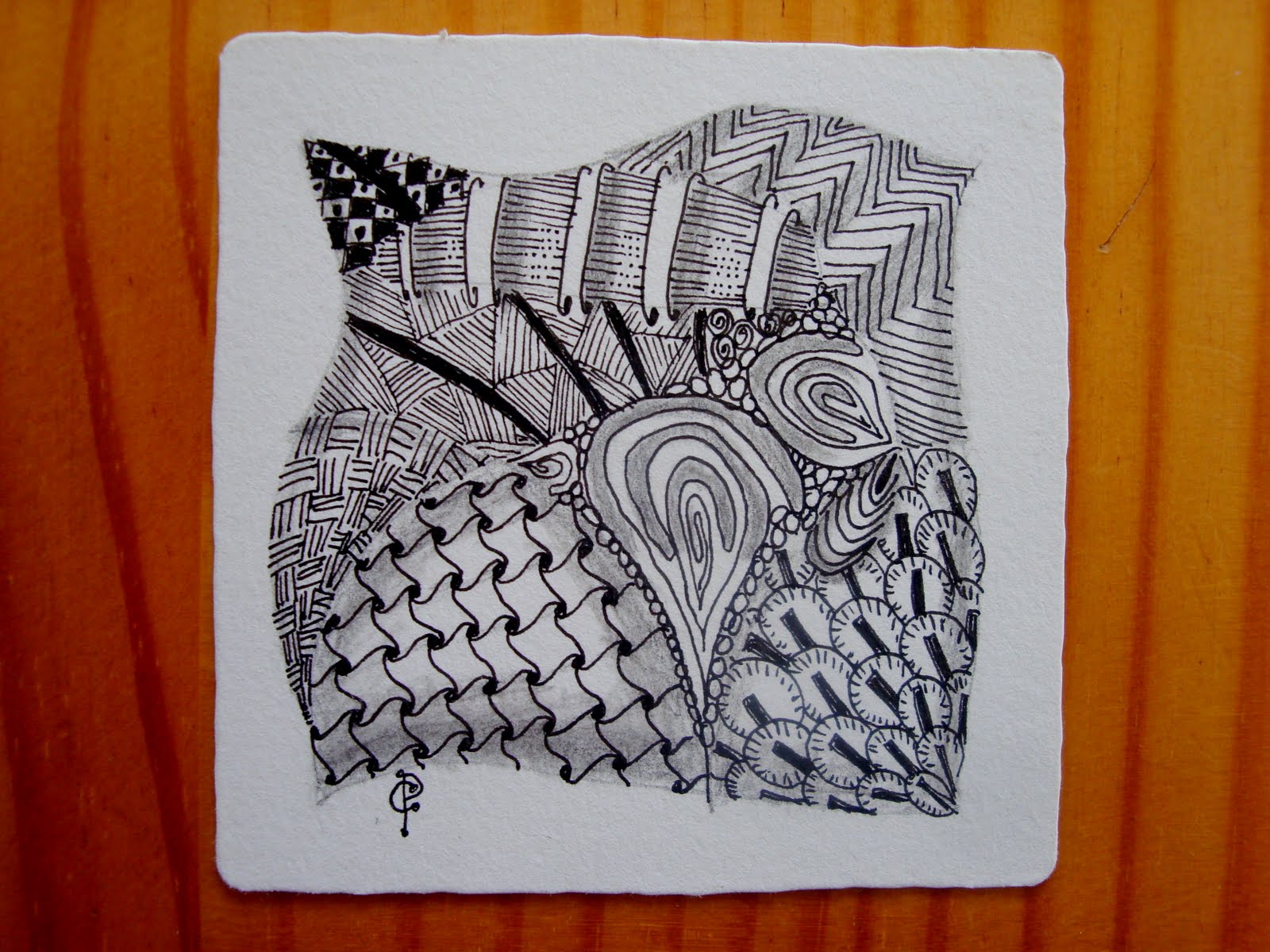 Majka's Musings: Zentangle beginner, already obsessed!