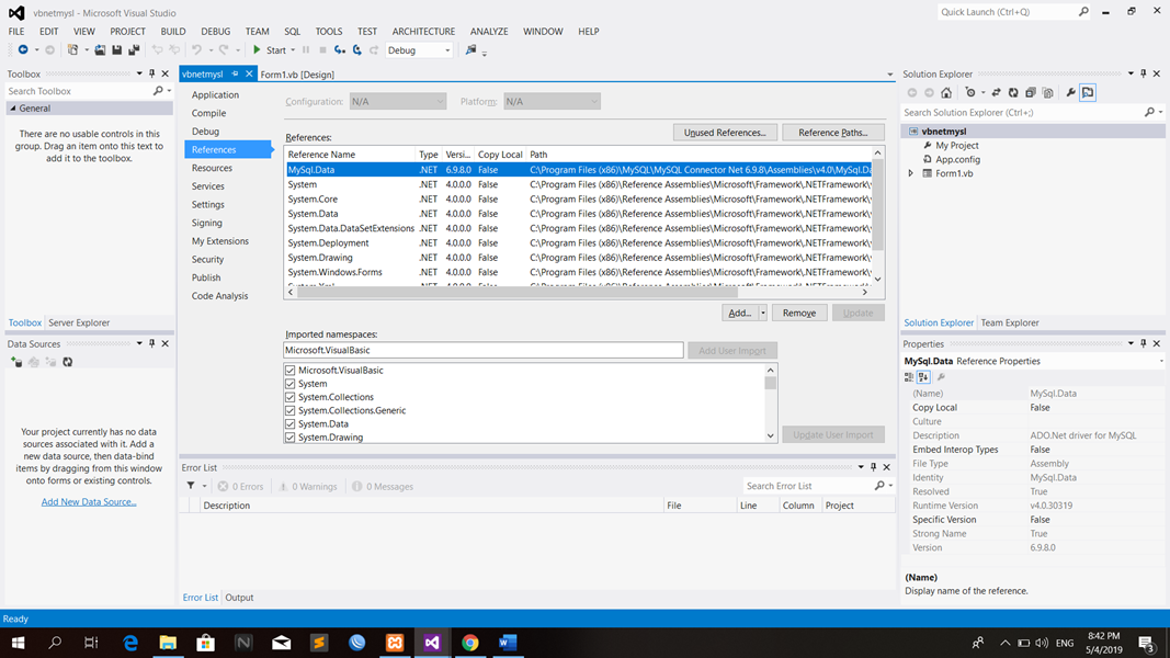 Visual Basic 2012 connecting MySQL Database ~ Klase Notes Visual Basic 2012 connecting MySQL Database ~ Klase Notes