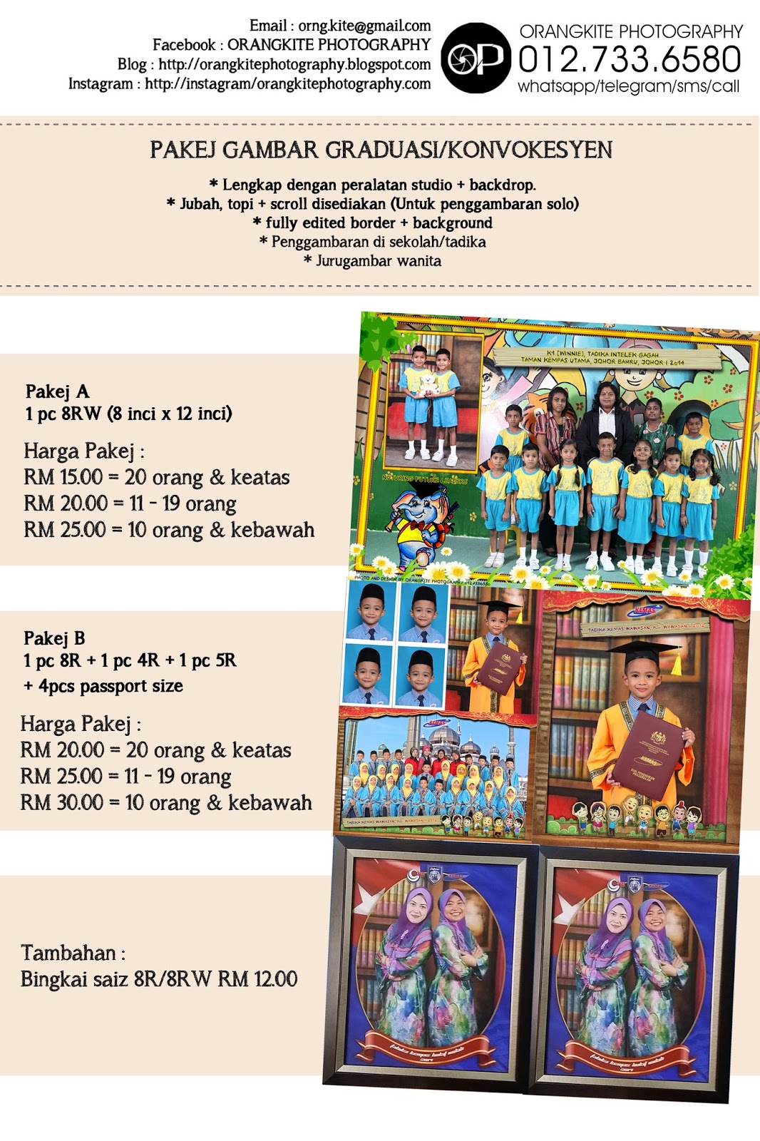 Orangkite Photography (OP): Pakej Fotografi Konvokesyen Tadika