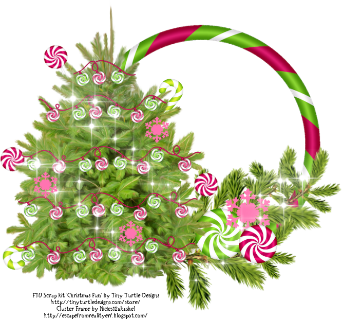 Escape From Reality Blog: FTU "Christmas Fun" Clusters & Cluster Frames