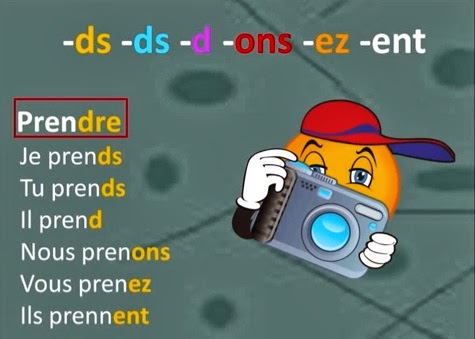 LA PROF DE FLE: L'indicatif présent des verbes devoir, prendre
