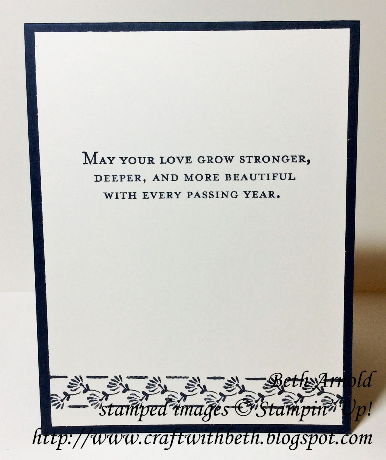 Craft with Beth: Floral Phrases Wedding Card