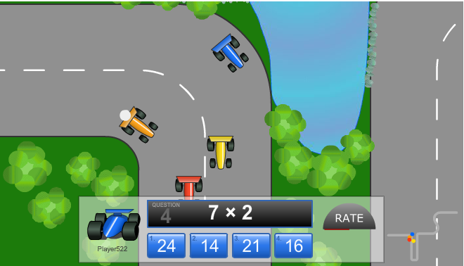 Room 17's Blog: Multiplication Racing