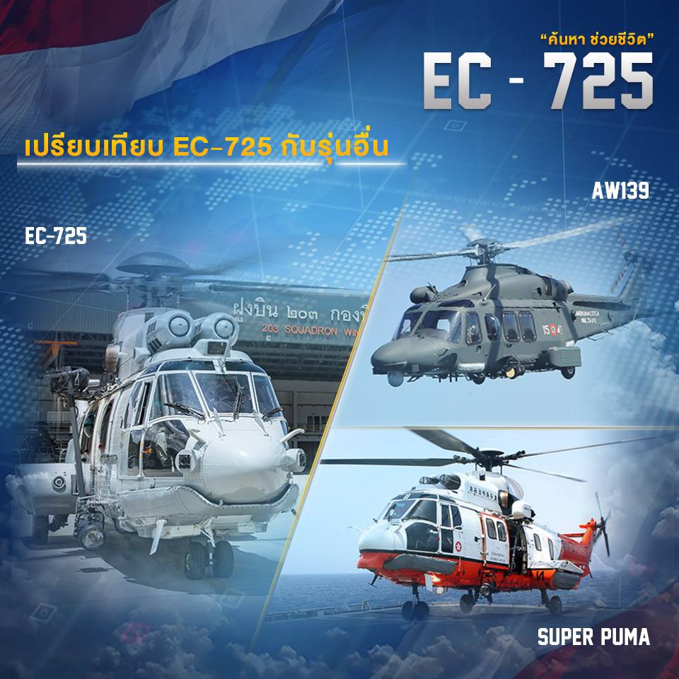 THAIDEFENSE-NEWS: มาทำความรู้จัก EC–725 “ค้นหา และ ช่วยชีวิต” ทุกภารกิจ ...