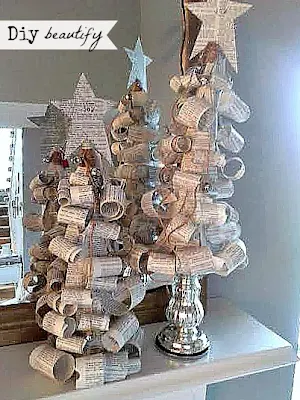 Paper Curl Christmas Trees - DIY Beautify - Creating Beauty at Home