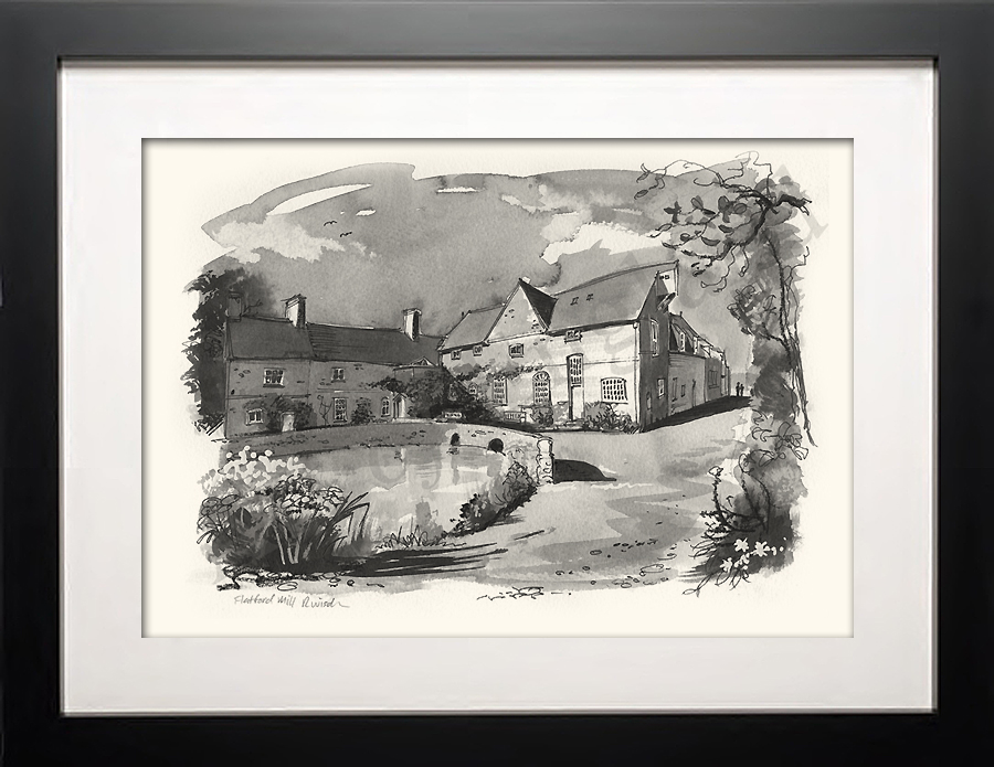 The Art of England - Drawings and Prints: Drawing of Flatford Mill