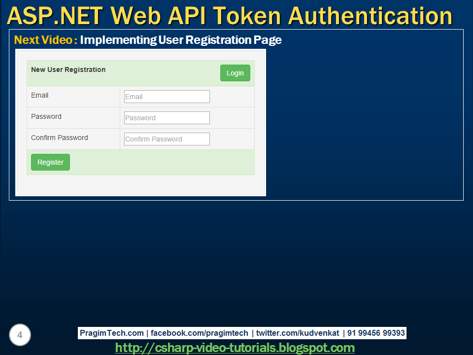 Sql Server Net And C Video Tutorial Aspnet Web Api Token