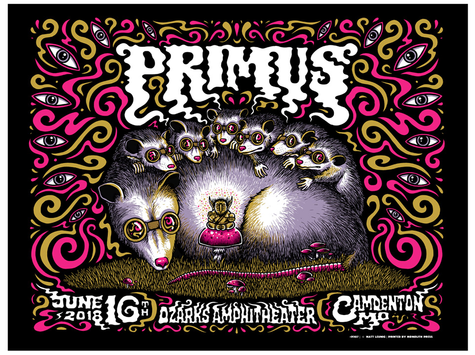 INSIDE THE ROCK POSTER FRAME BLOG: Matt Leunig Primus Camdenton Poster ...