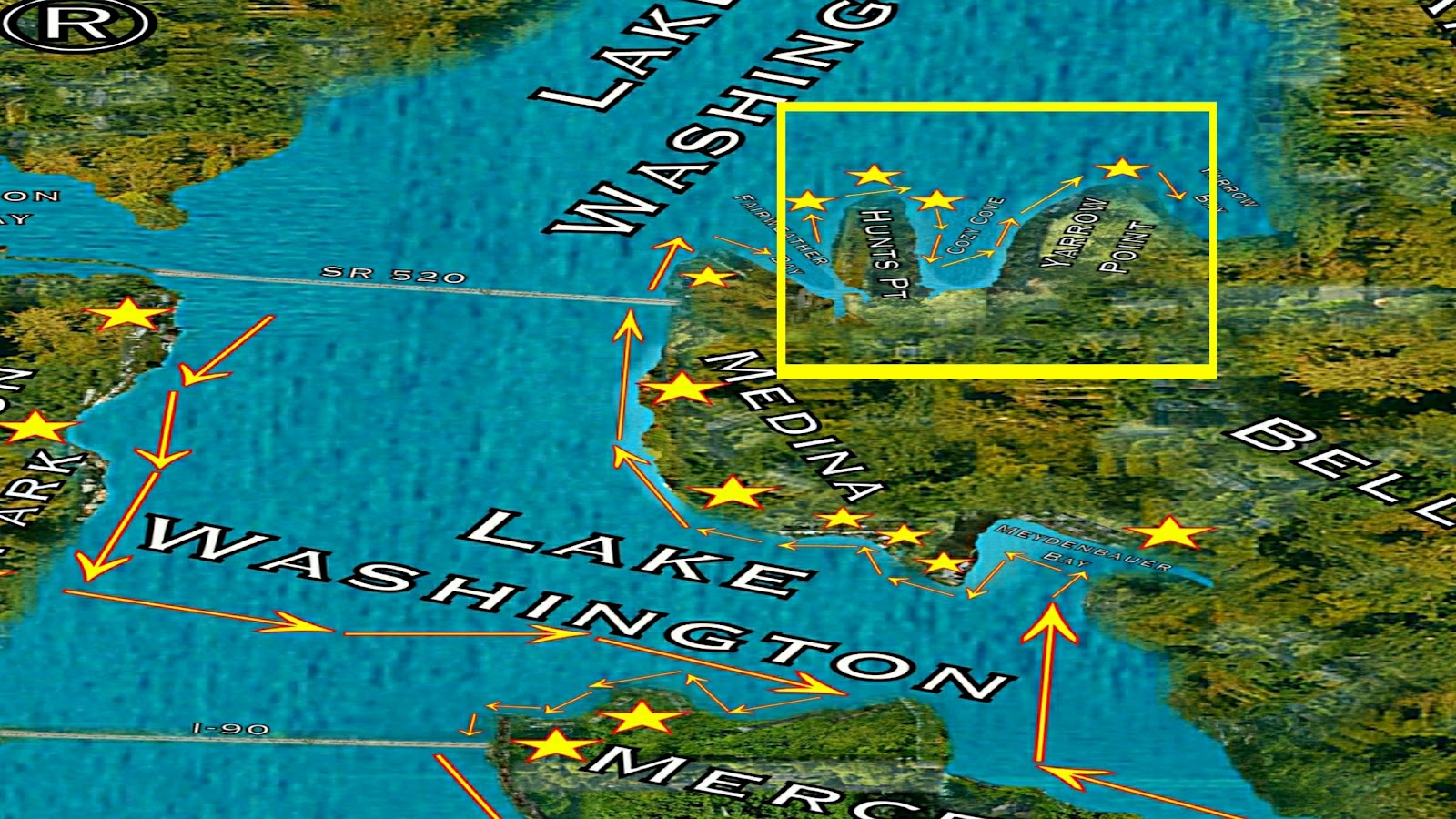 Lake Washington Cruising: Hunts Point West – Fairweather Bay – Mansions