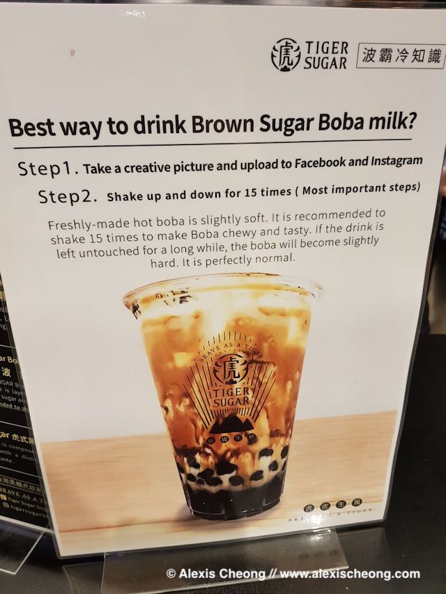 Bubble Tea Intel: Tiger Sugar menu and opening at B1 Paragon Singapore ...
