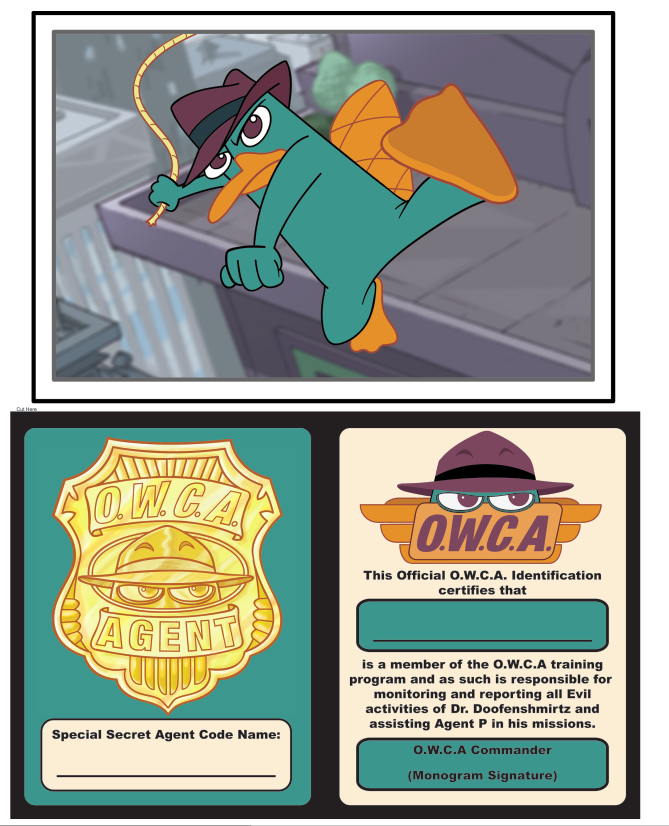 Anthony Vukojevich: Perry the Platypus OWCA badge