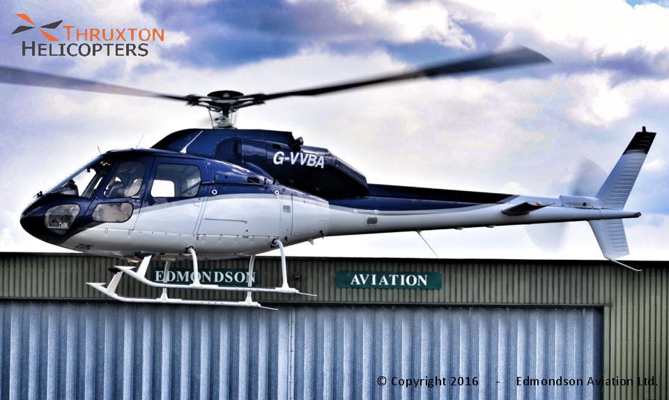 Thruxton Helicopters: G-VVBA departs