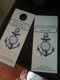 Posh Parties: DIY Door hang tags