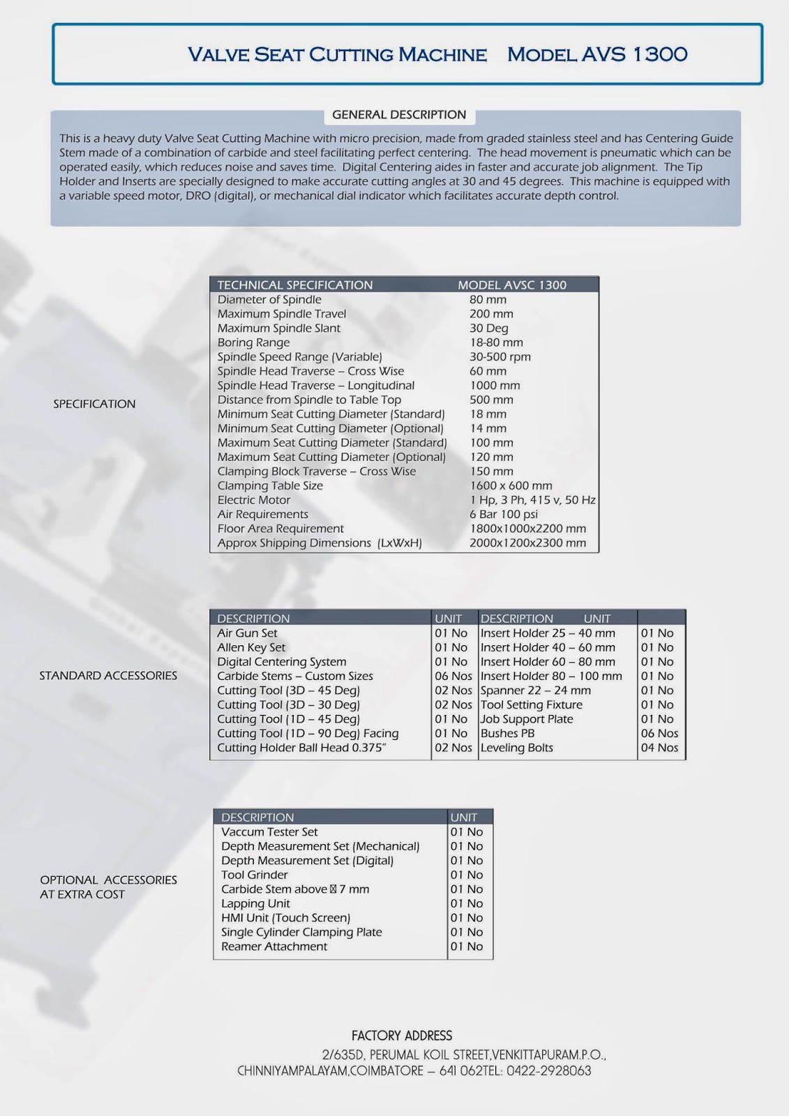 Automatia Valve Seat Cutting Machine