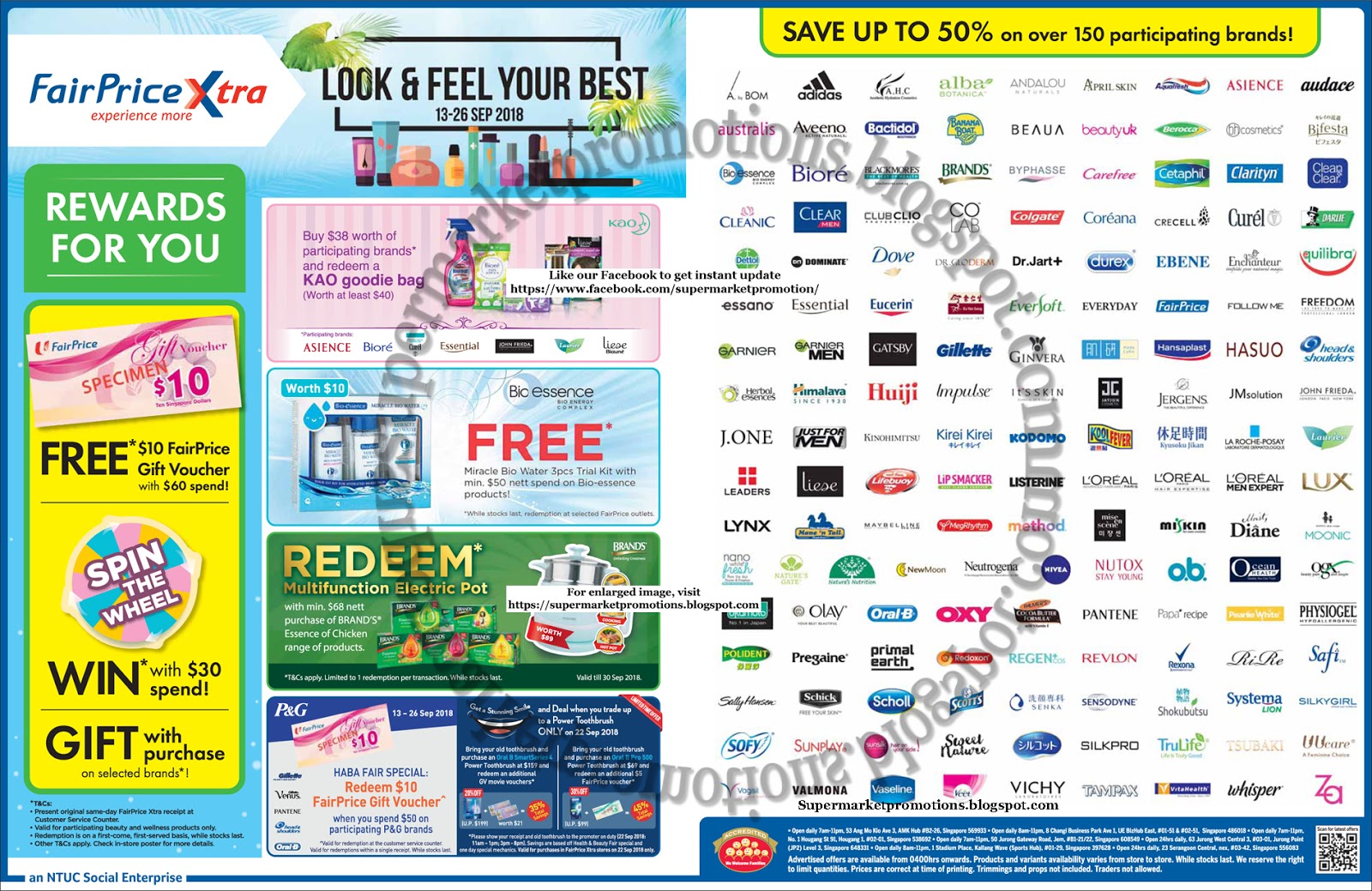 NTUC FairPrice Xtra Beauty Fair 13 - 26 September 2018 ~ Supermarket ...