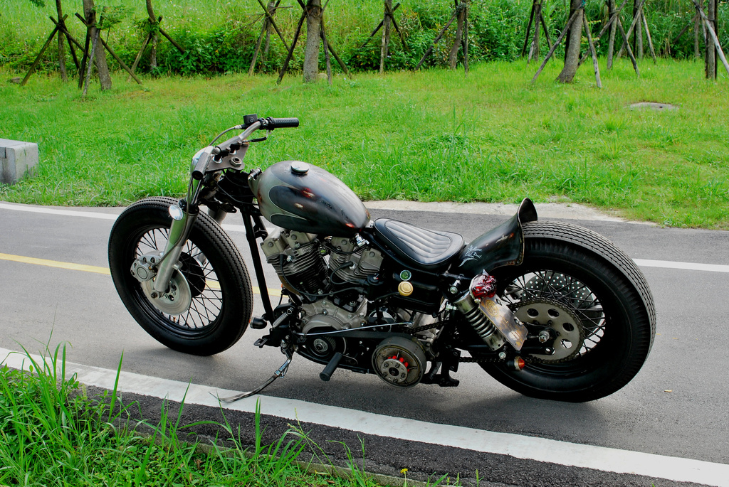 BUBBLE VISOR: Mark's bike world - part 3 - '77 hd shovelhead