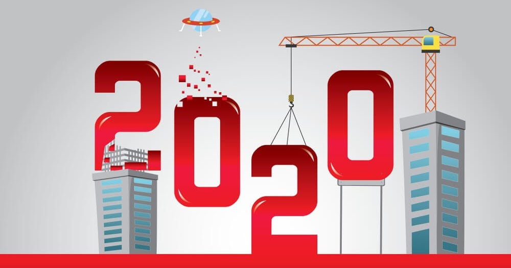 Happy New Year Wallpaper 2020 Construction Engineer - WallpaperLO