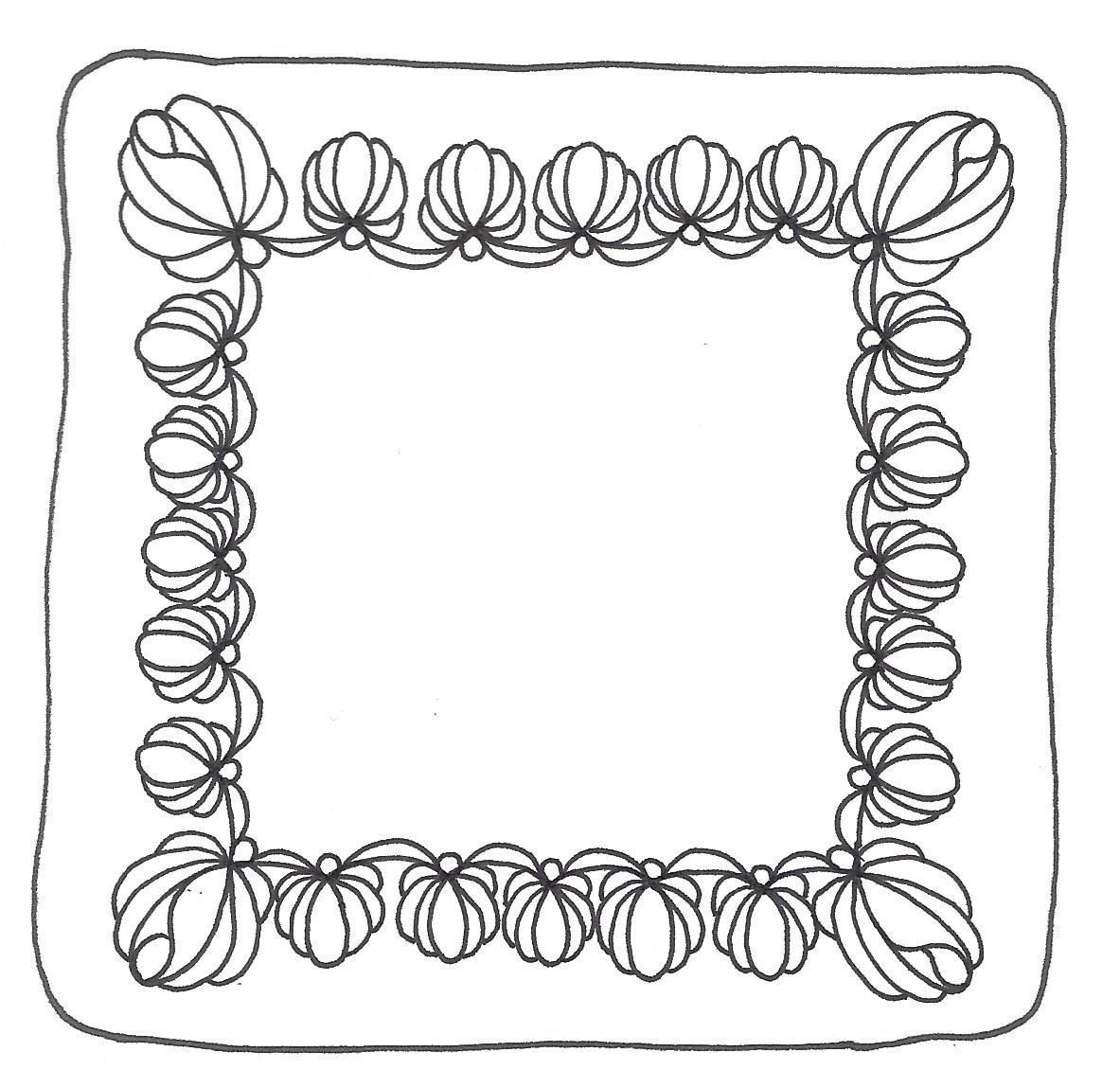 Tickled To Tangle: Tips for Tangling a Border with Abeko