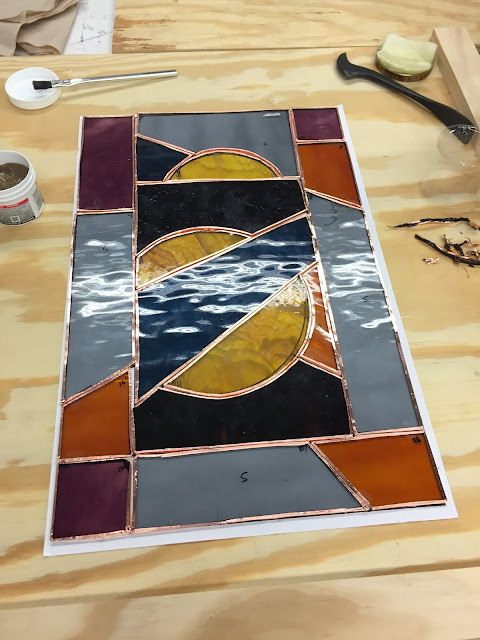 The Little Fish House: Stained Glass Class: My First Project, Copper Foil
