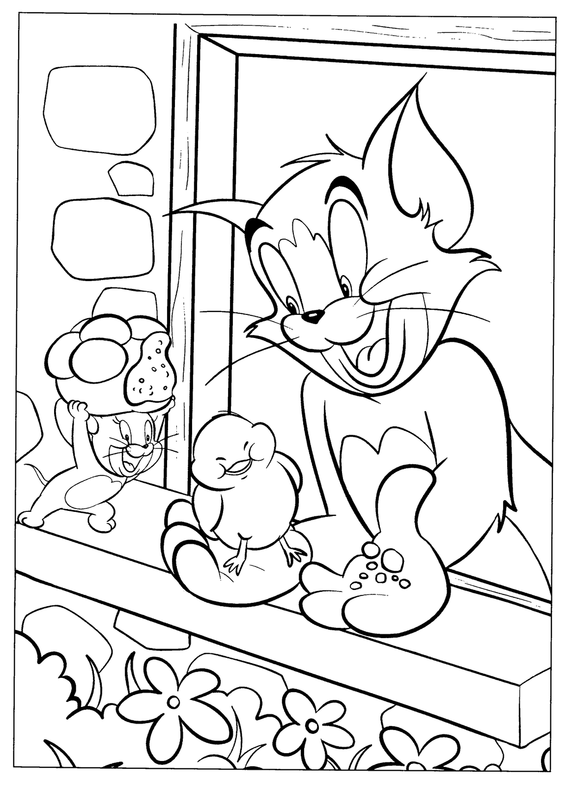 Desenhos Para Colorir Tom E Jerry Para Colorir