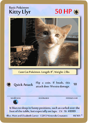 and kitty makes three: Project: Pokémon Cards