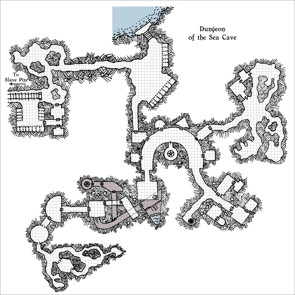 Blood of Prokopius: Slave Pits: Sea Cave Map and a Question