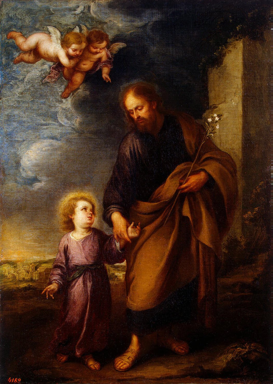 St Joseph Leading the Christ Child - Bartolome Esteban Murillo ...