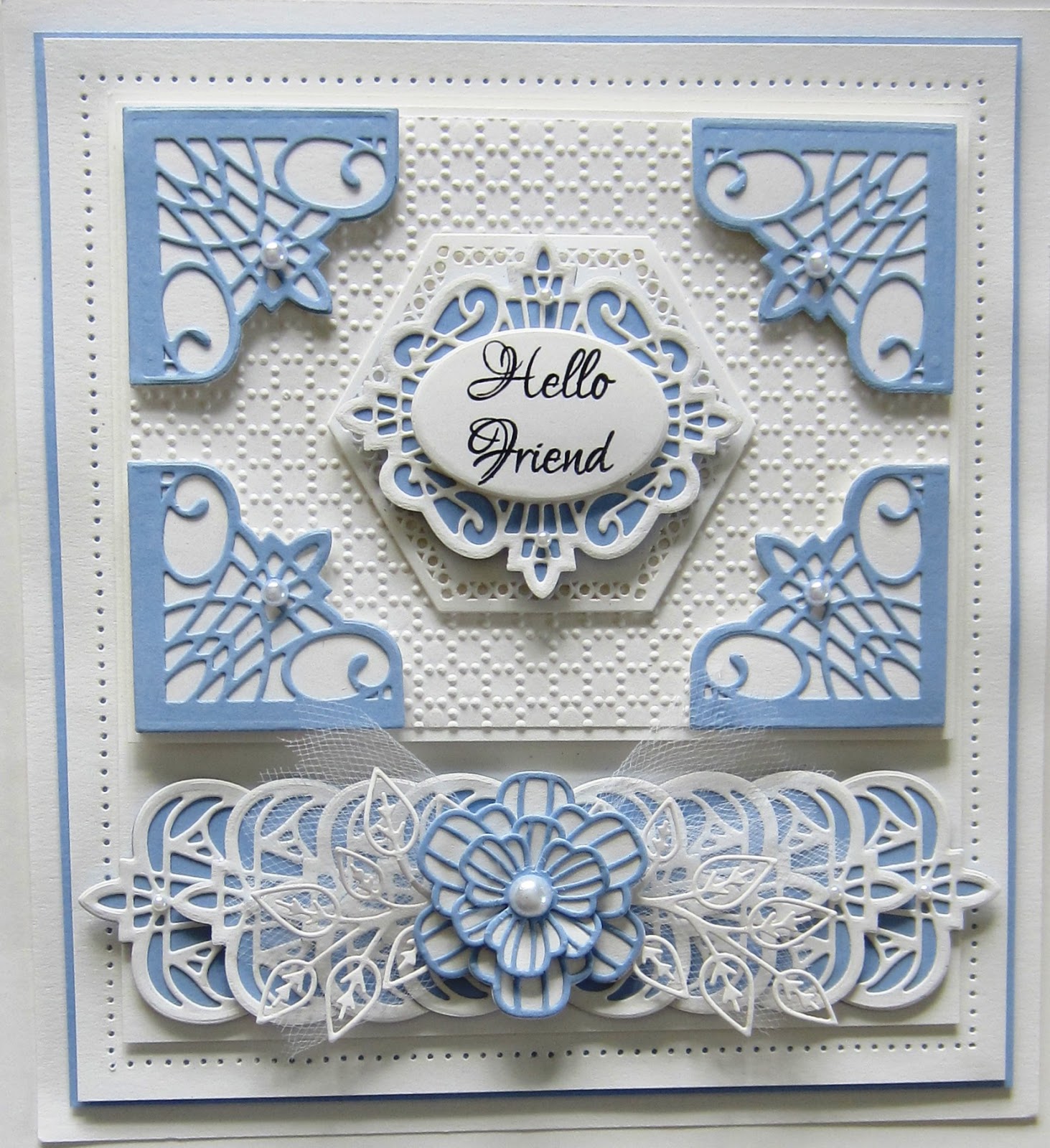 PartiCraft (Participate In Craft): Corners as Borders Card