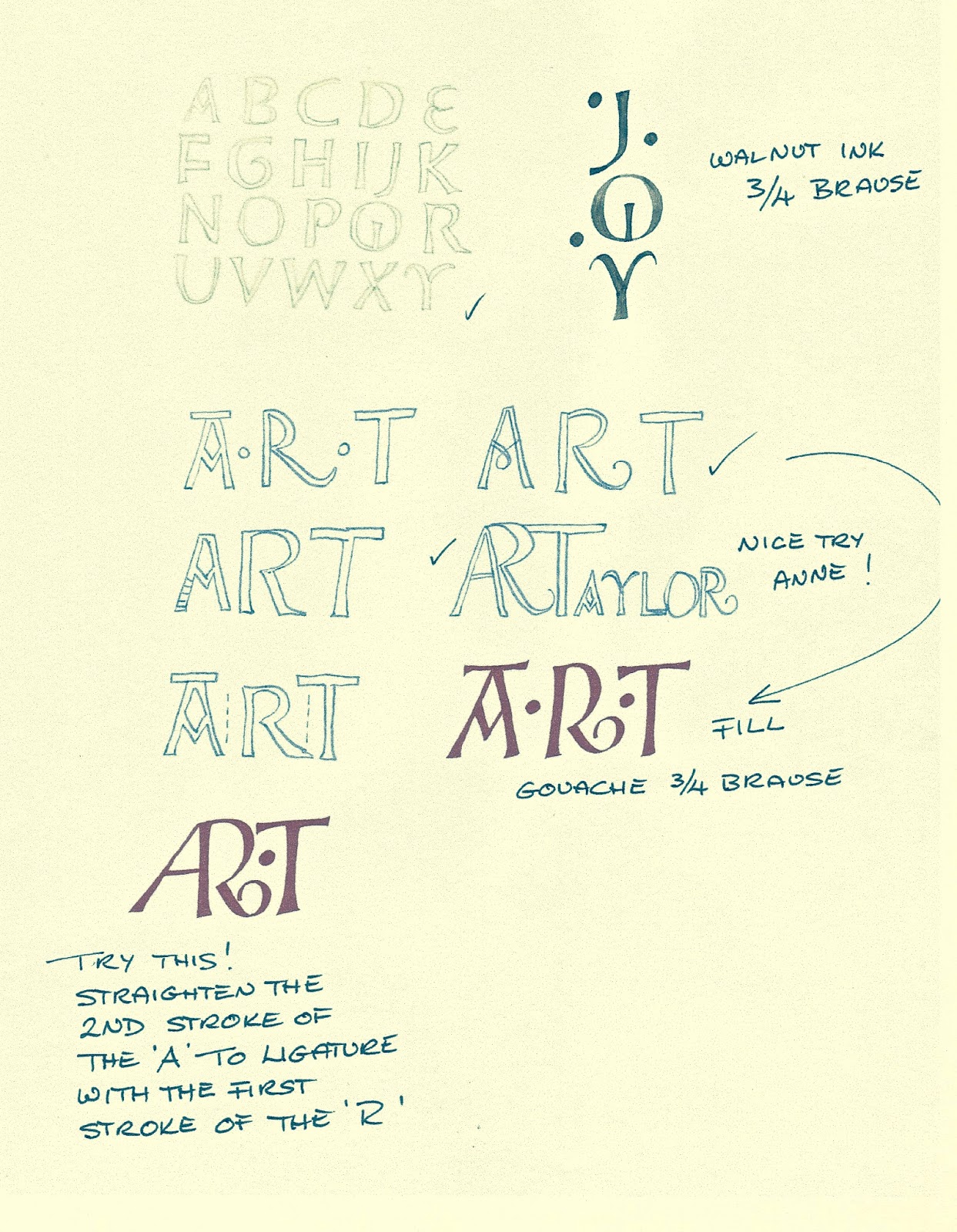 Art Craft Share: David Jones Lettering