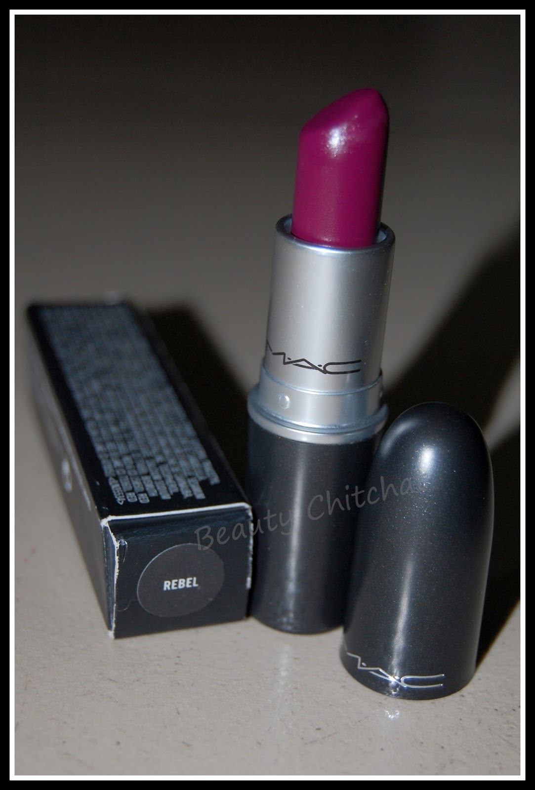 Beauty Chitchat: MAC Lipstick: Rebel, swatch and review!