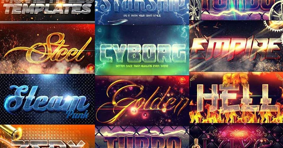 Movie Title PSD Mock Up - Free Resource for Graphic Design