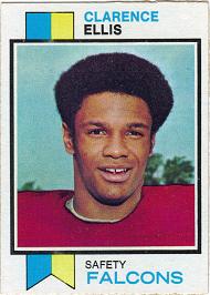 1973 Topps Football Project: #9 - CLARENCE ELLIS, S, Falcons