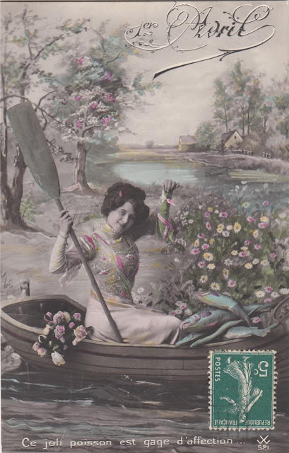 27 April Fools' Day Postcards of the 1910s Featuring Lucky Fish Pretty ...