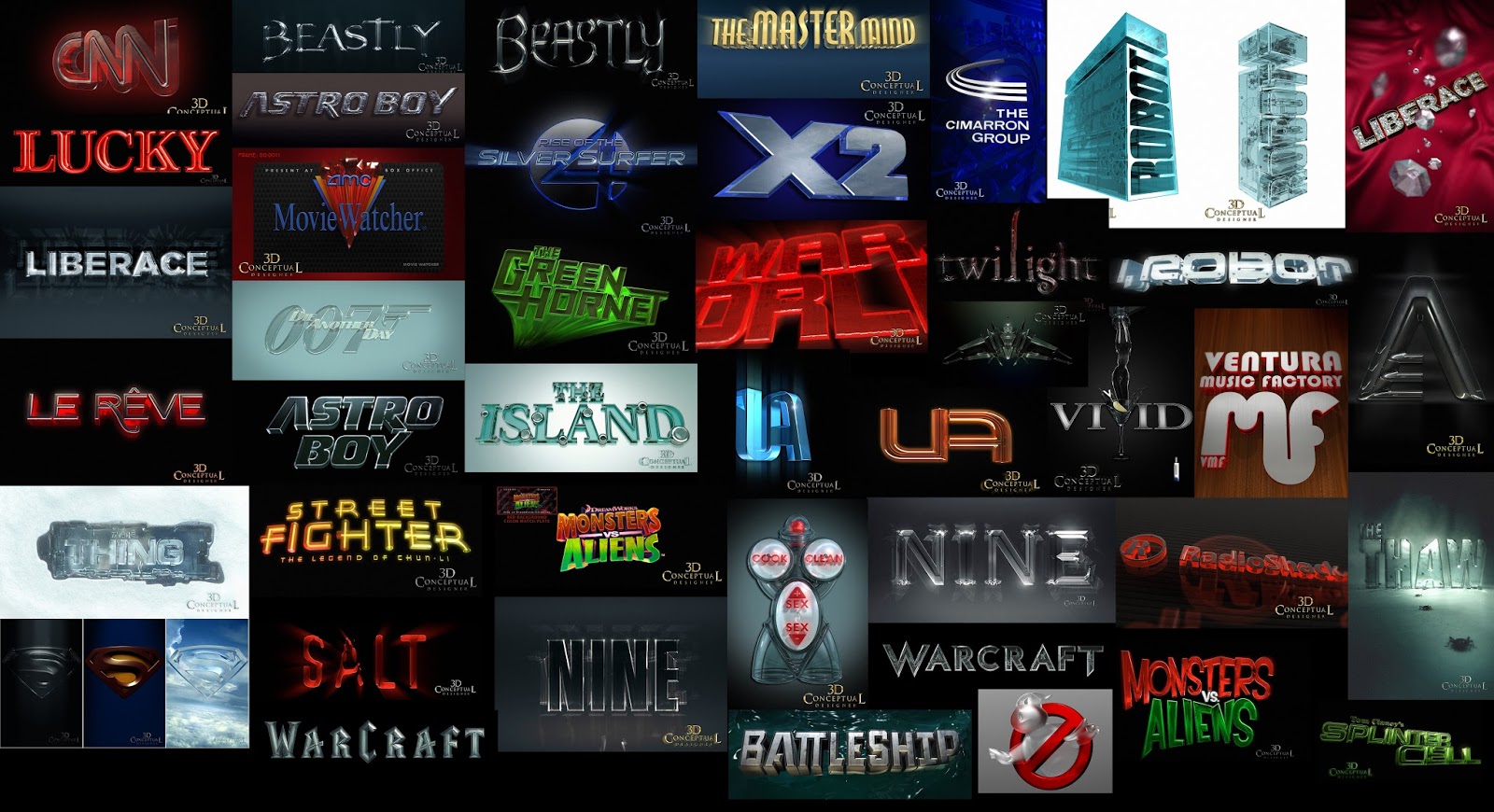 3DconceptualdesignerBlog: 3D LOGOS Part IV: Transparent[ Glass Crystal ...