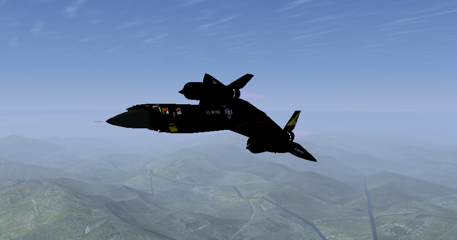 LOCKHEED F-12B（Joystickを動かす）