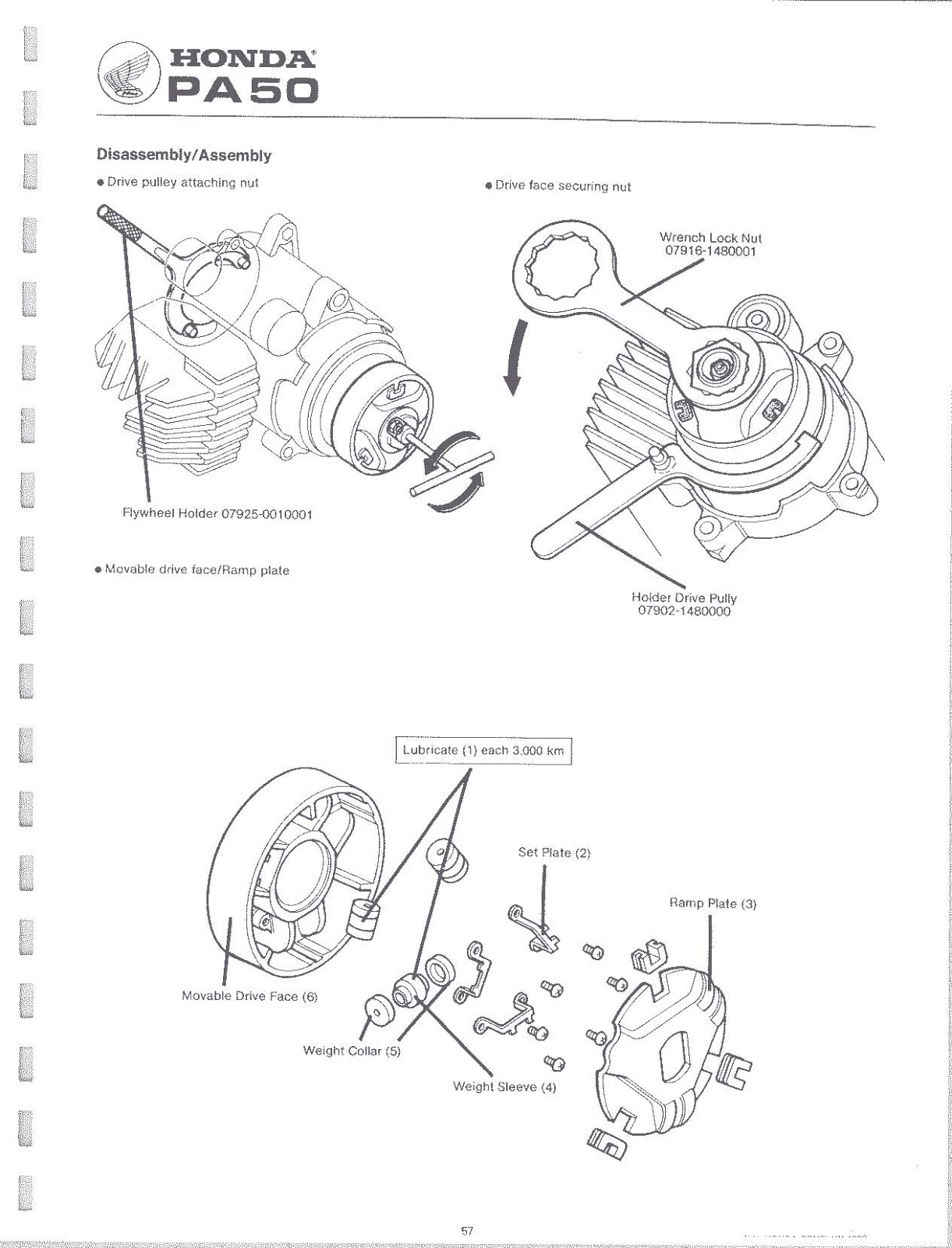 Restored Motorcycle Style: Honda PA50 Service Manual