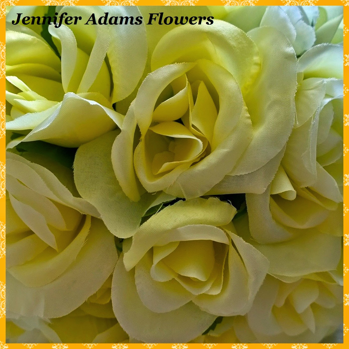 Jennifer Adams Flowers : Yellow & Cream Roses (4 Piece Package) 2014