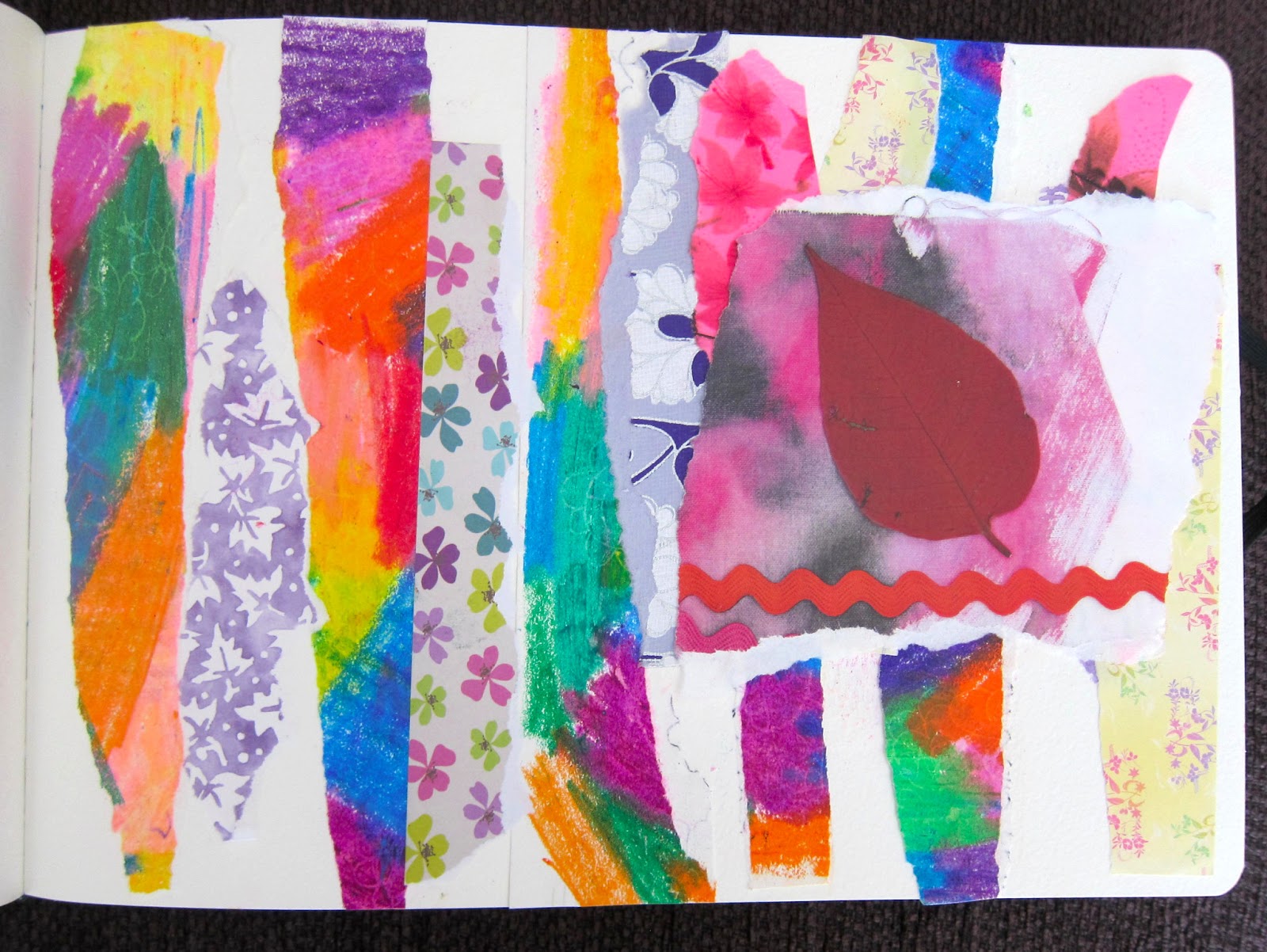 Crayon Transfer Technique at Artists in Blogland - Marcia Beckett