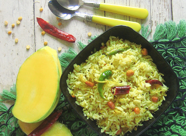 madhuri's kitchen: Mango rice / Raw mango rice
