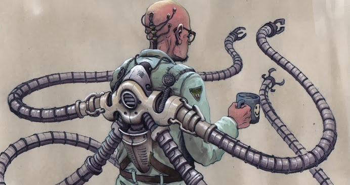 Unused Raimi SPIDER-MAN Dr. Octopus Concept Art by Jim Martin | RAR Writes