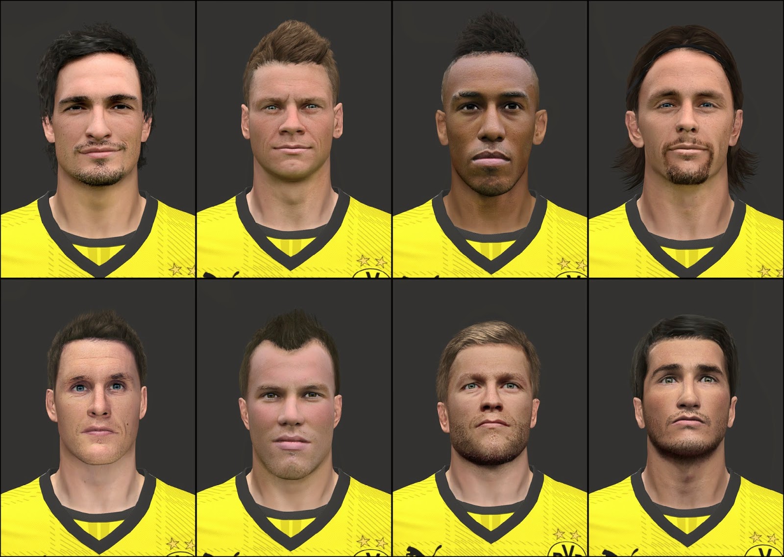 PES 2014: Facepack Borussia Dortmund 2014 | Blog Teste Template JV
