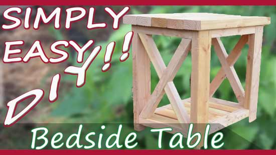 Simply Easy DIY: DIY Easy 2x4 Bedside Table