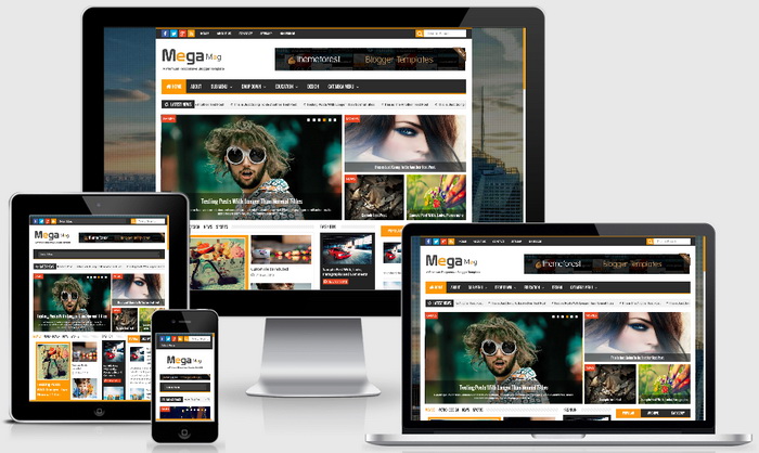 Mega Mag Blogger Template Free - Cloud Templatez - All Free Templates