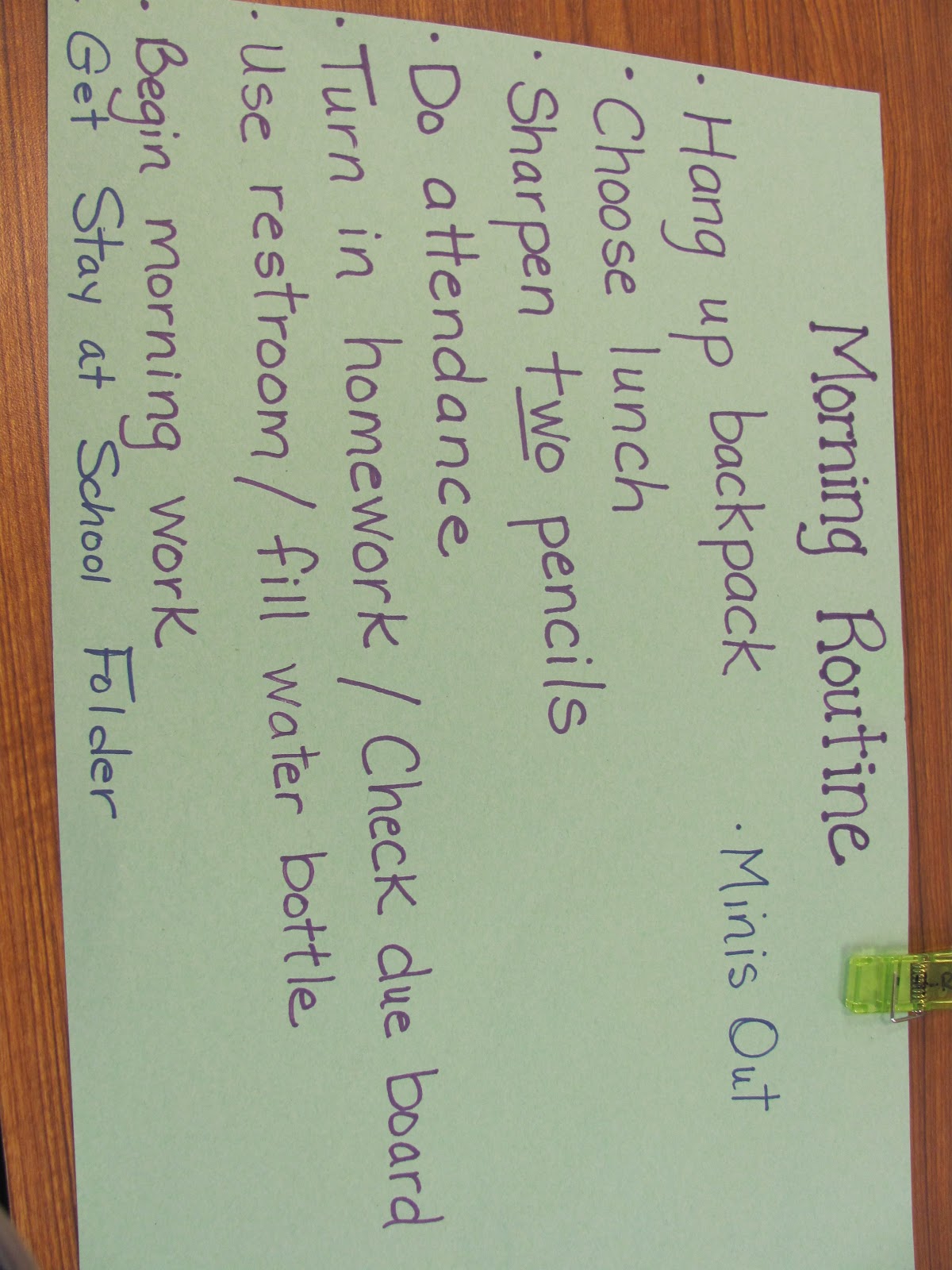 Management Anchor Chart | 4321...TEACH