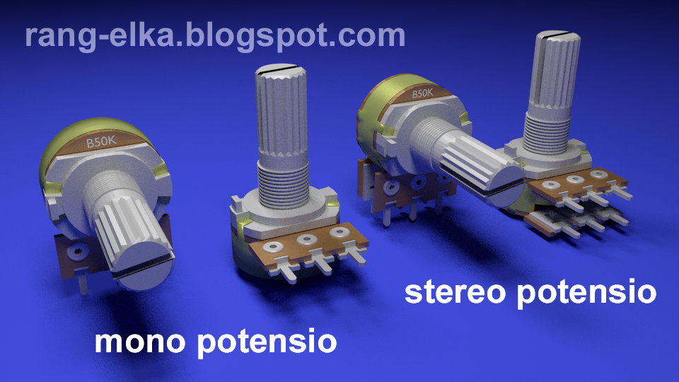 Merakit rangkaian elektronika: Memasang Volume Ampli