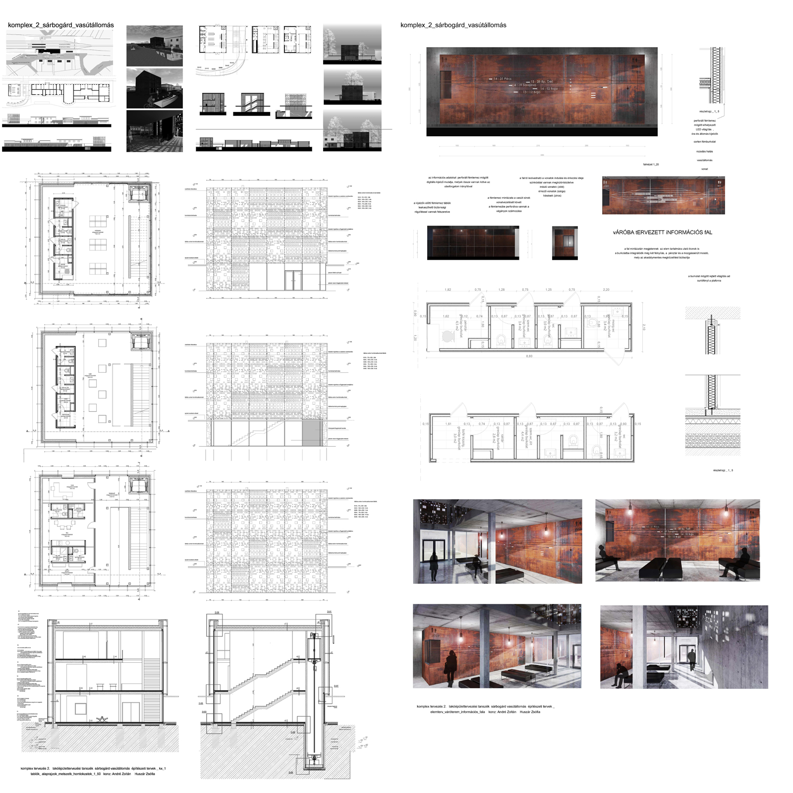 Komplex tervezés » KXT: Huszár Zsófia - Vasútállomás - kx2