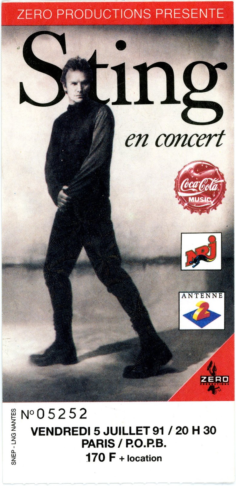 ANCIENS BILLETS DE CONCERTS ~~~~~ OLD CONCERT TICKETS ~~~~~ BACK TO THE ...