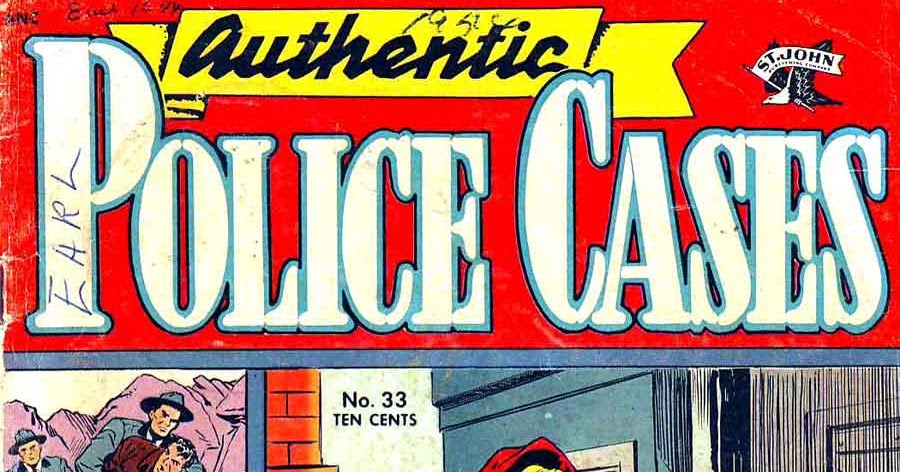 Authentic Police Cases #33 - Matt Baker cover - Pencil Ink